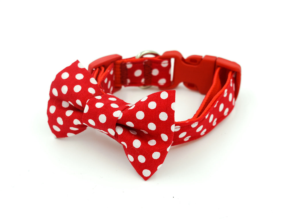 Minnie Mouse Red and White Spot Collar – Mr Soft Top Dogwear